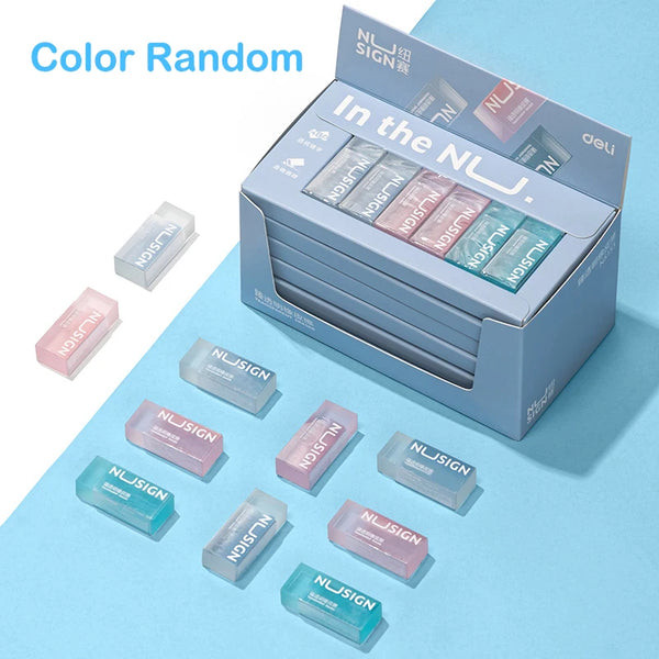 Soft Transparent Rubber Erasers – Solid Color Wipe-Clean Eraser for ...